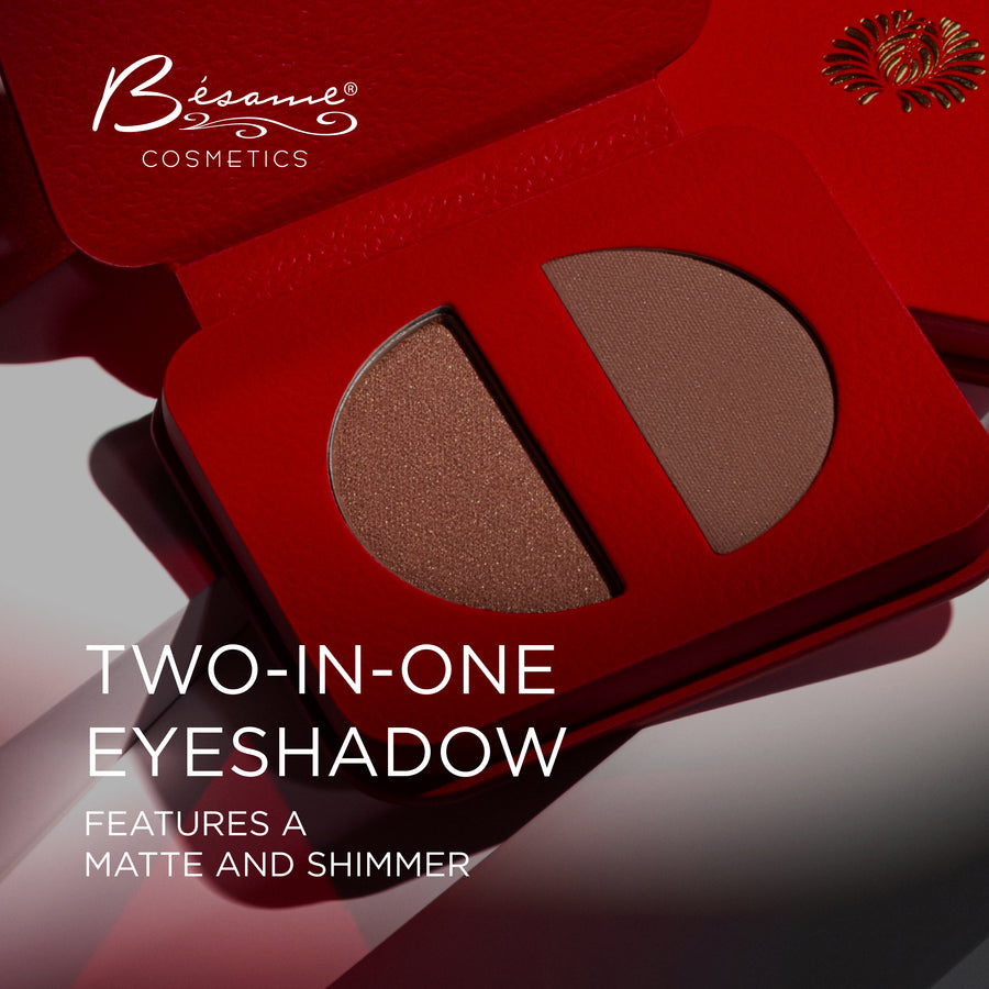 Socialite Brown Classic Shadow Duo – Besame Cosmetics