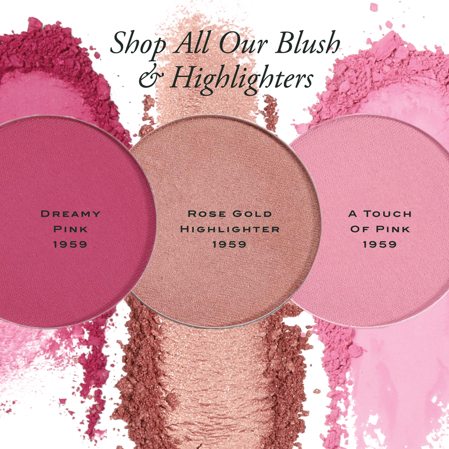 Dreamy Pink Powder Blush & Eyeshadow – Besame Cosmetics